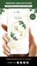 Greenery and Gold Wedding Digital Video Invitation – Crsti Custom Designs