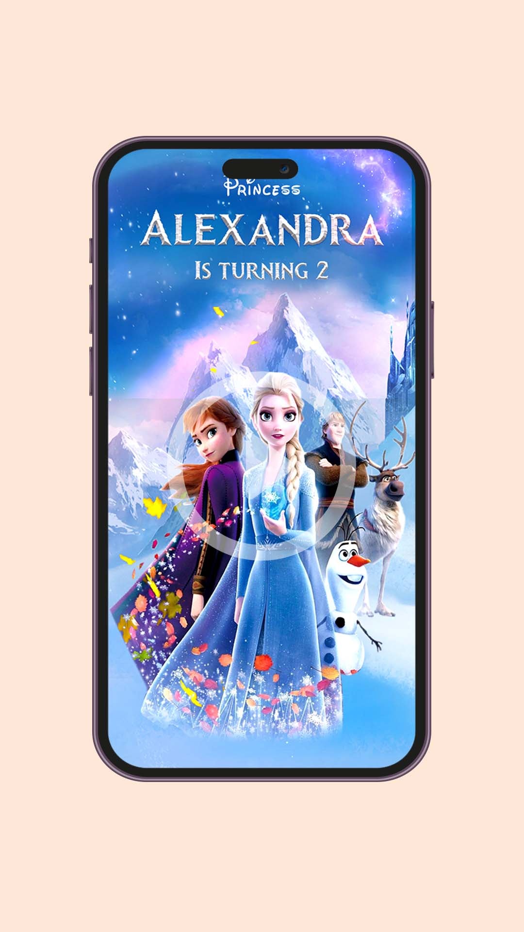 Frozen Birthday Video Invitation – Crsti Custom Designs